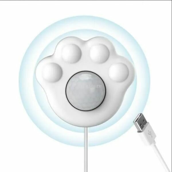 Умный датчик движения для автоматической поилки для кошек, бесшумный, энергосберегающий, с USB-подключением, 3 метра обнаружения