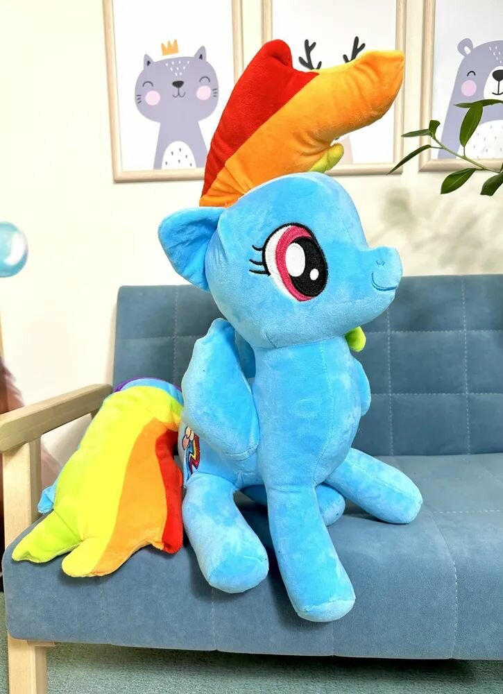 Мягкая игрушка Голубая пони Радуга Дэш 35см Моя маленькая пони