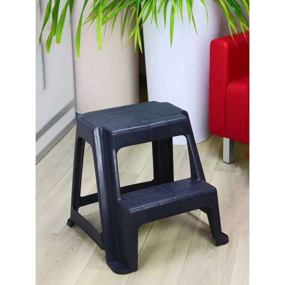 Универсальный табурет IDEA со ступенькой М 2296 Черный, со ступенькой М 2296 незаменимый
