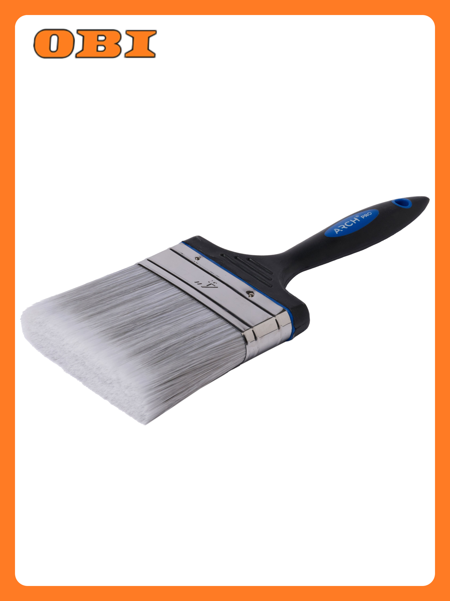 Кисть ARCH PRO, плоская, синтетическая щетина, 100мм, черная