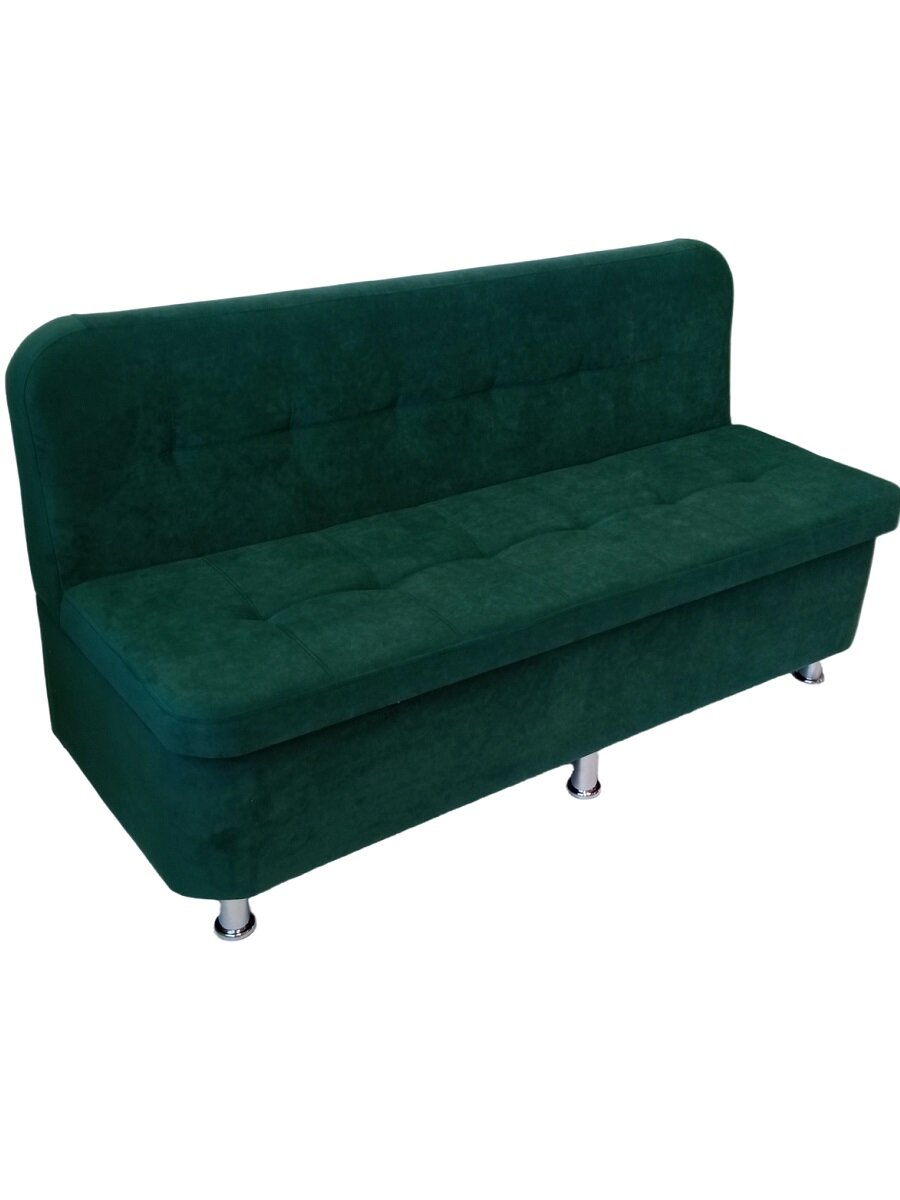 Диван кухонный StylChairs Стиль 2, ширина 140 см, обивка велюр, цвет зеленый