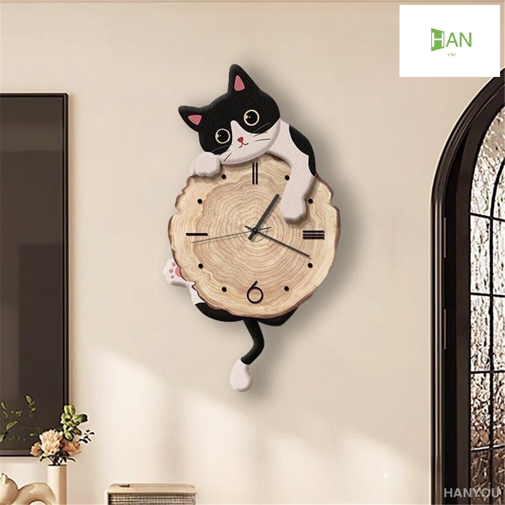 Эксклюзивные настенные часы CAT 50x28 см с цифрами и отметками, питание от батареи