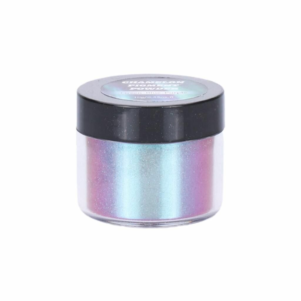 Перламутровый порошок из слюды для смолы, свечей и косметики, Зеленый-синий-фиолетовый - 5g