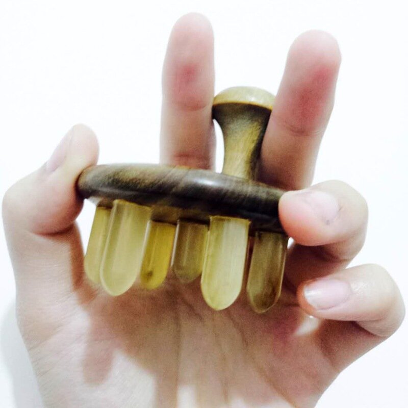 Массажная расческа из сандалового дерева для женщин, расческа для меридианов кожи головы, массажер для роста волос, натуральная терапевтическая расческа для волос