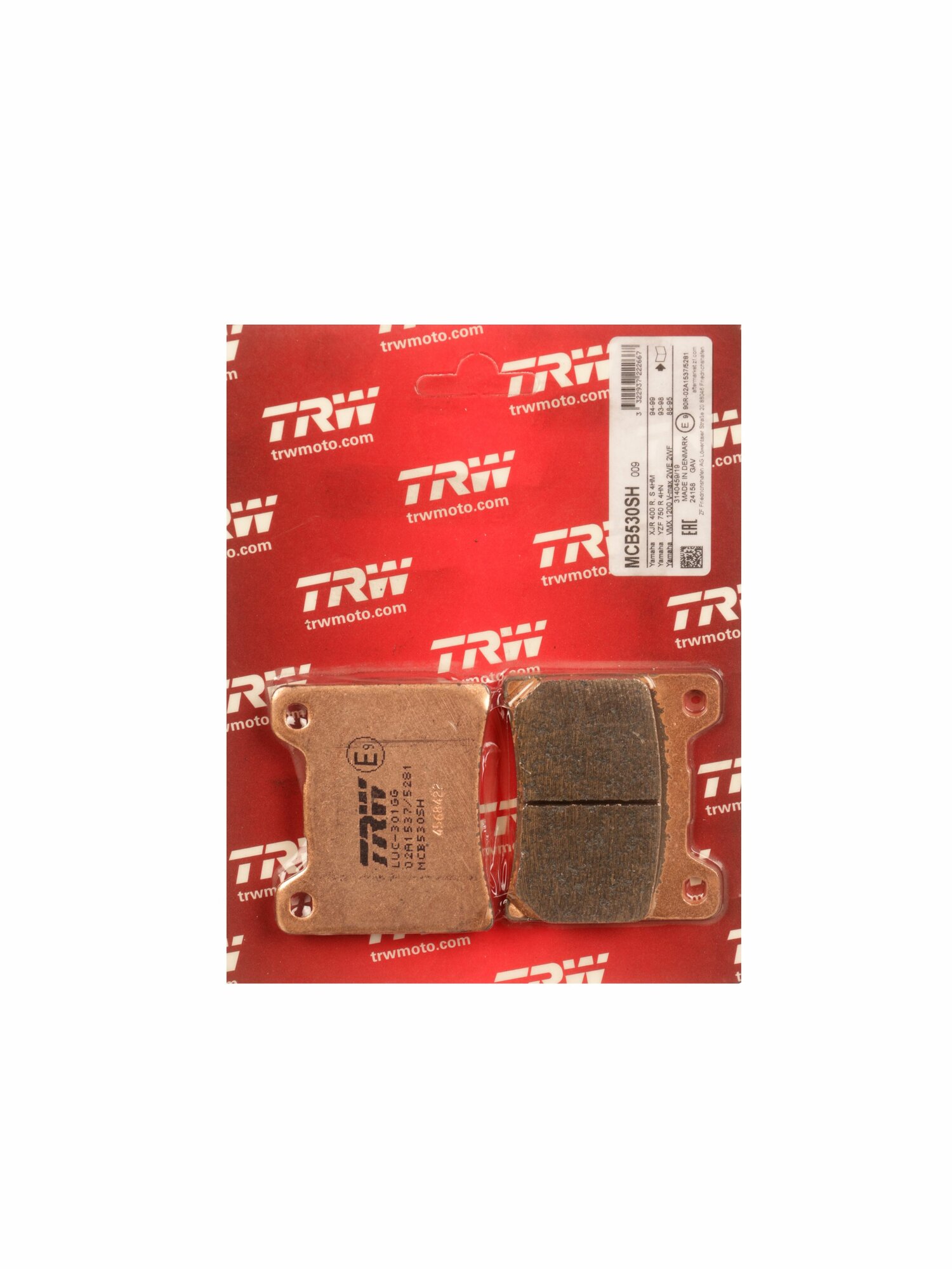 Колодки тормозные дисковые для мото TRW (MCB530SH)
