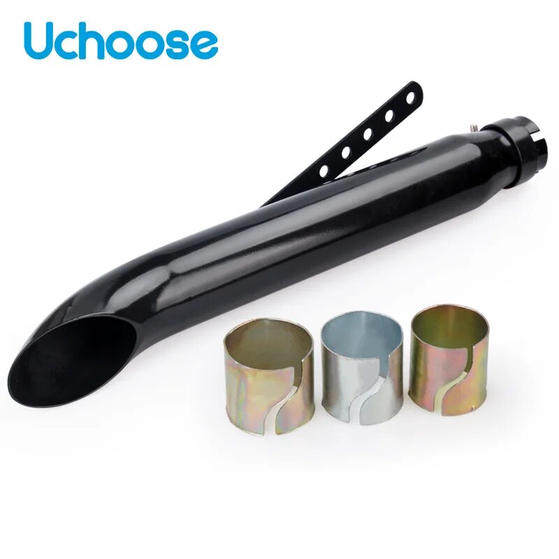 Универсальный мотоциклетный глушитель, наконечник трубы, ретро, винтажная задняя труба, выхлопная трубка для ADNOH AHAMAY IKUZUS, черный, бесплатная доставка Black C