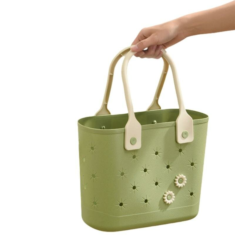 Прочный резиновый пляжный сумка-холодильник для путешествий, Зеленый авокадо