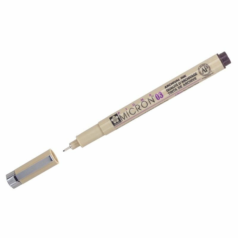 Ручка капиллярная Sakura "Pigma Micron" черная, 0,35 мм
