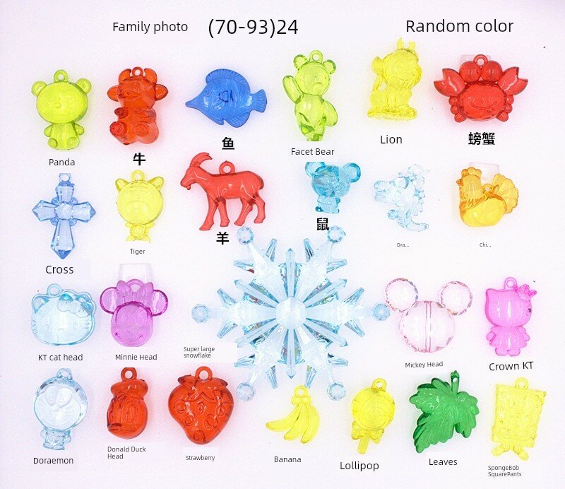 Набор 70-93 Шт. Хрустальных Сердец Без Отверстий Случайный Цвет для Рукоделия Детей