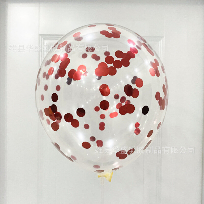 Производитель прозрачных блестящих шаров 12inch года, оптовая продажа конфетти-шаров, принадлежности для детских дней рождения, фестивальные украшения