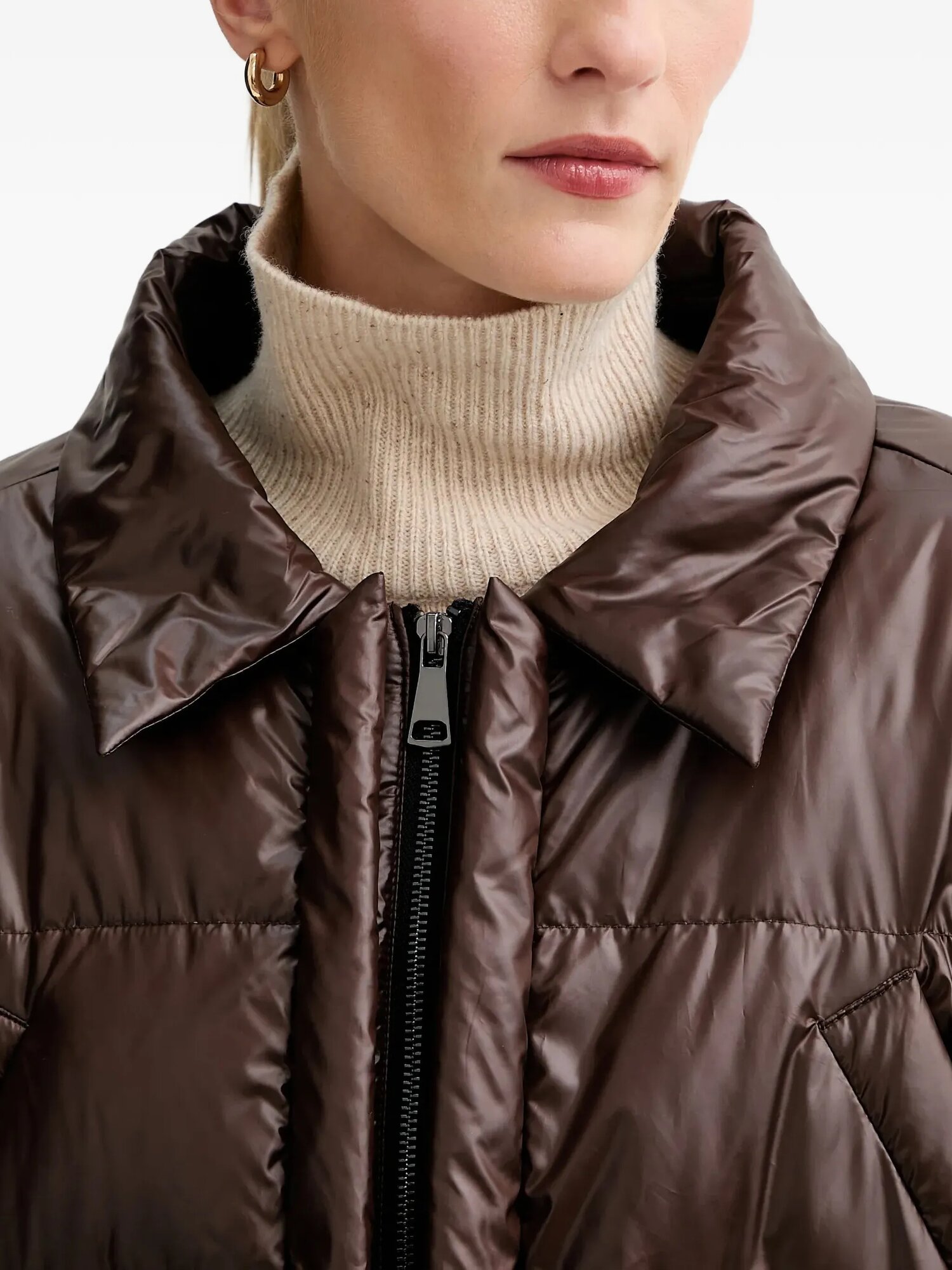 Пуховик MMC Hooded padded parka coat, размер OneSize, коричневый — фото 1