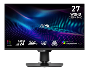 Монитор MSI Монитор MSI MAG 274QPF X30MV 27" 16:9 WQHD(2560x1440) Rapid VA Flat, DisplayHDR 1000, 0.5ms, 5000:1, 100M:1, 400nits, 178/178, 2xHDMI 2.1, DP 1.4a, Tilt, Swivel, Height, Pivot, VESA,300Hz, Black,1y w-ty