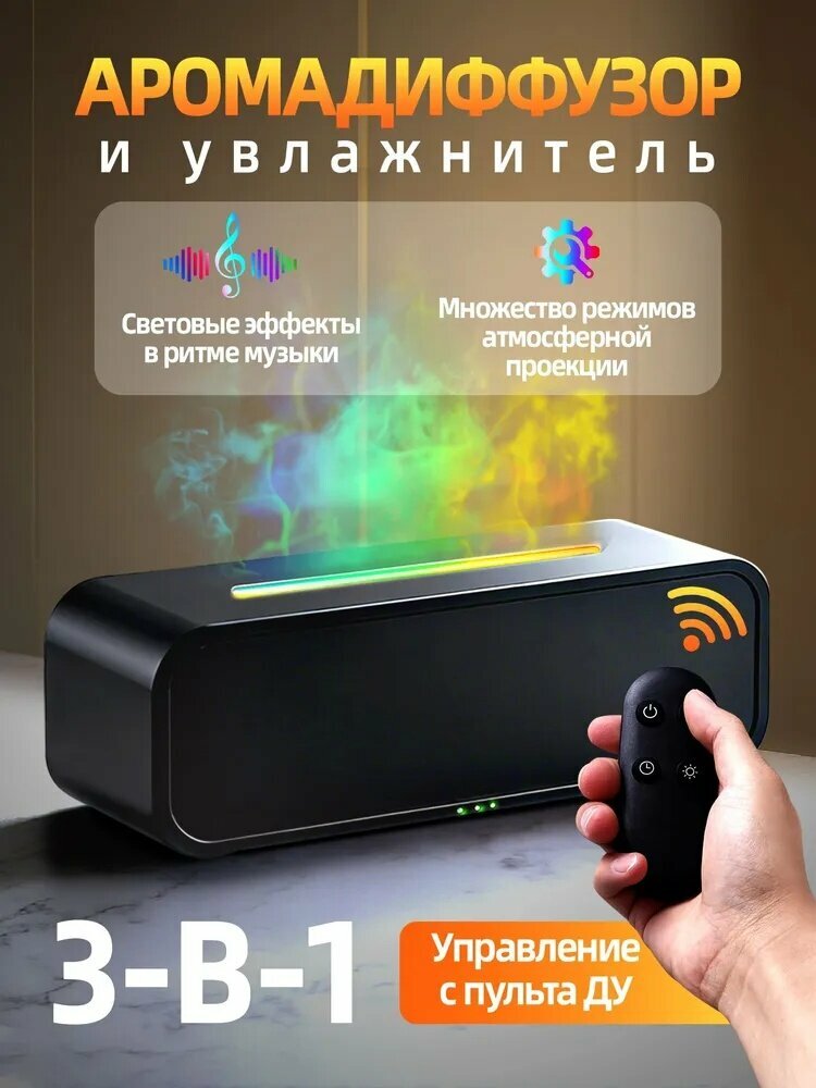 Увлажнитель воздуха HUMID S, LED-подсветкой, пультовое управление, для дома/офиса