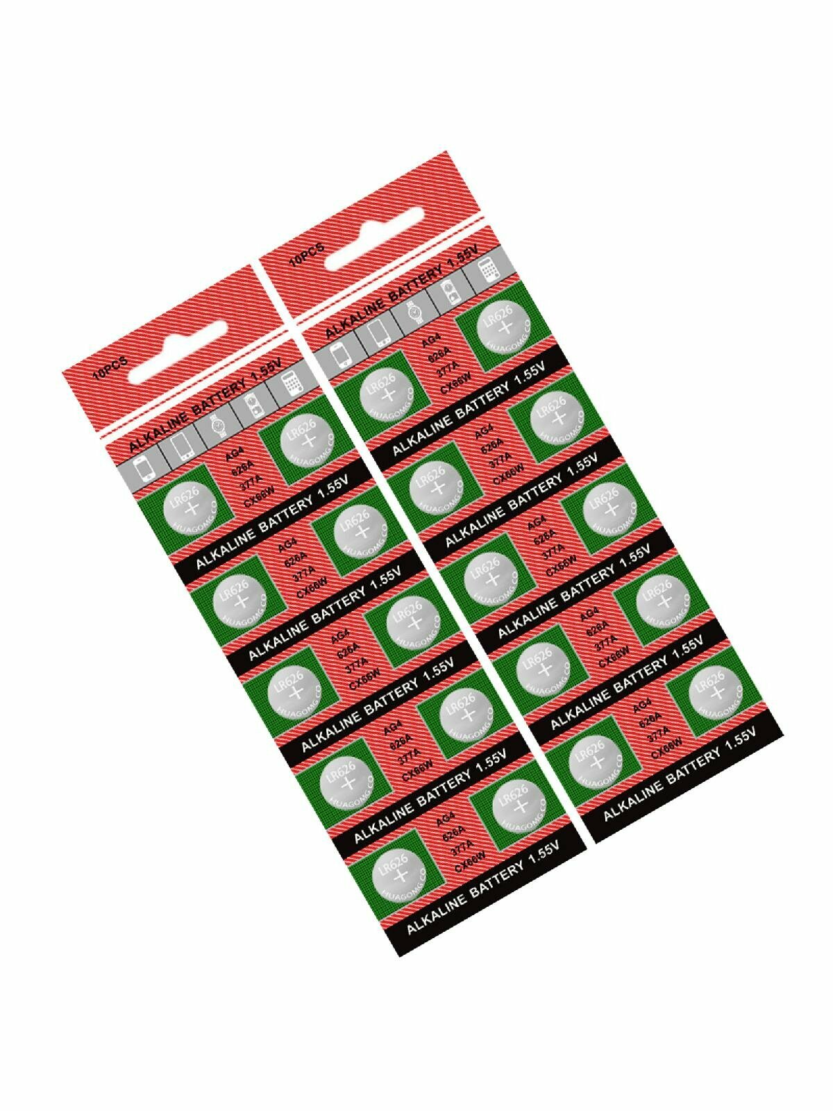 Кнопочные батарейки AG4 / 377 / LR626 Кнопочные батарейки для часов и гаджетов