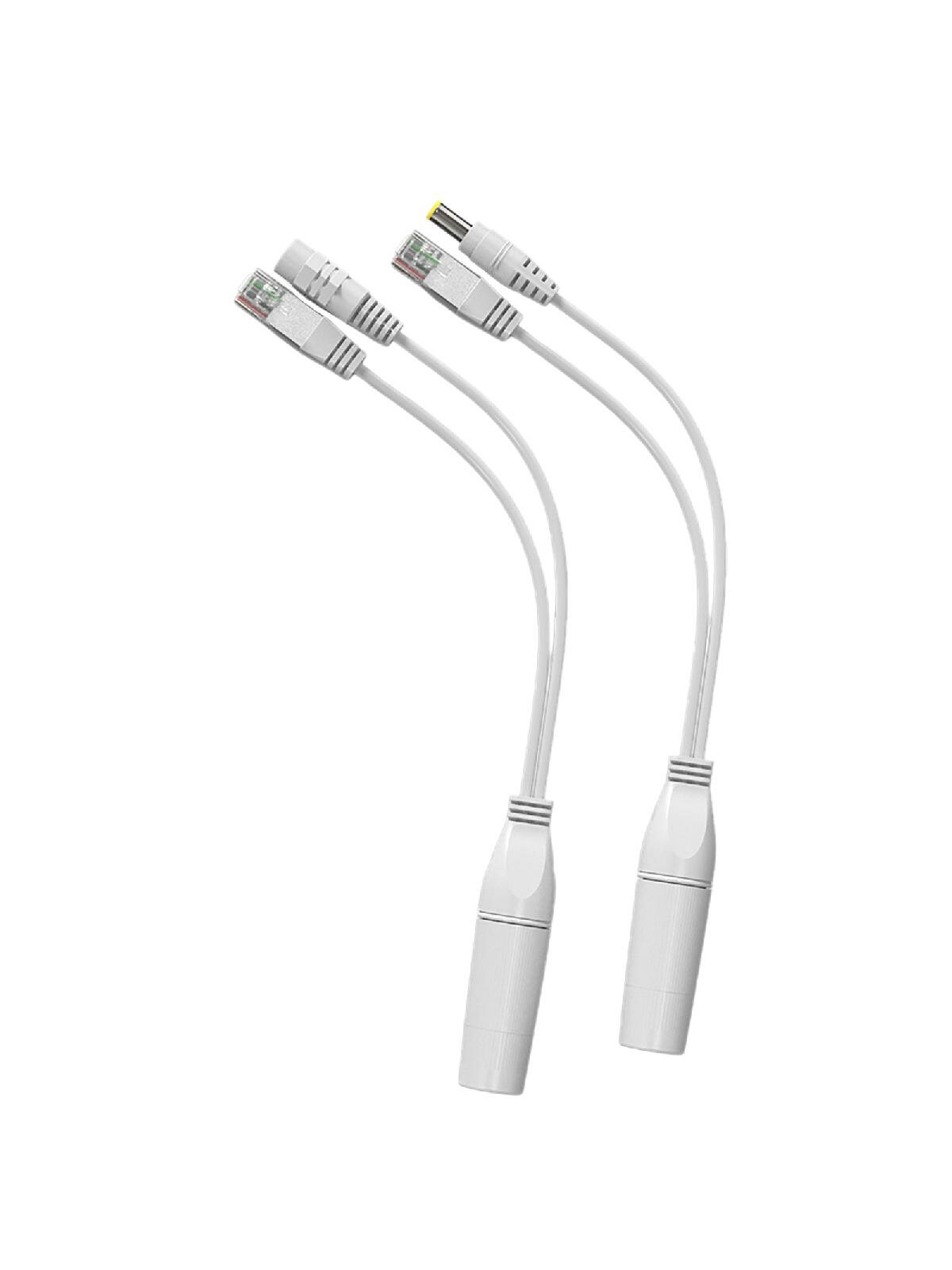 Пассивный PoE-инжектор и разветвитель Ethernet с разъемами RJ45 DC5,5x2,1 мм