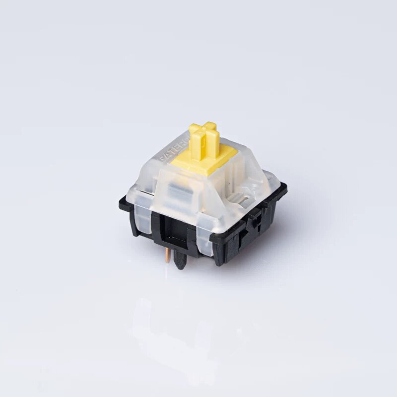 Механические переключатели Gateron Yellow Pro и Gateron Red Pro, линейные, с самосмазывающимся покрытием.