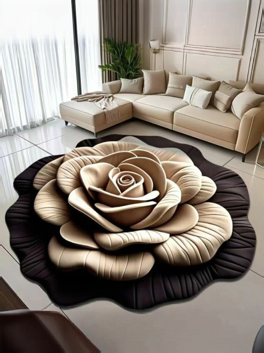 Ковер безворсовый 3Dковер 50x50 см