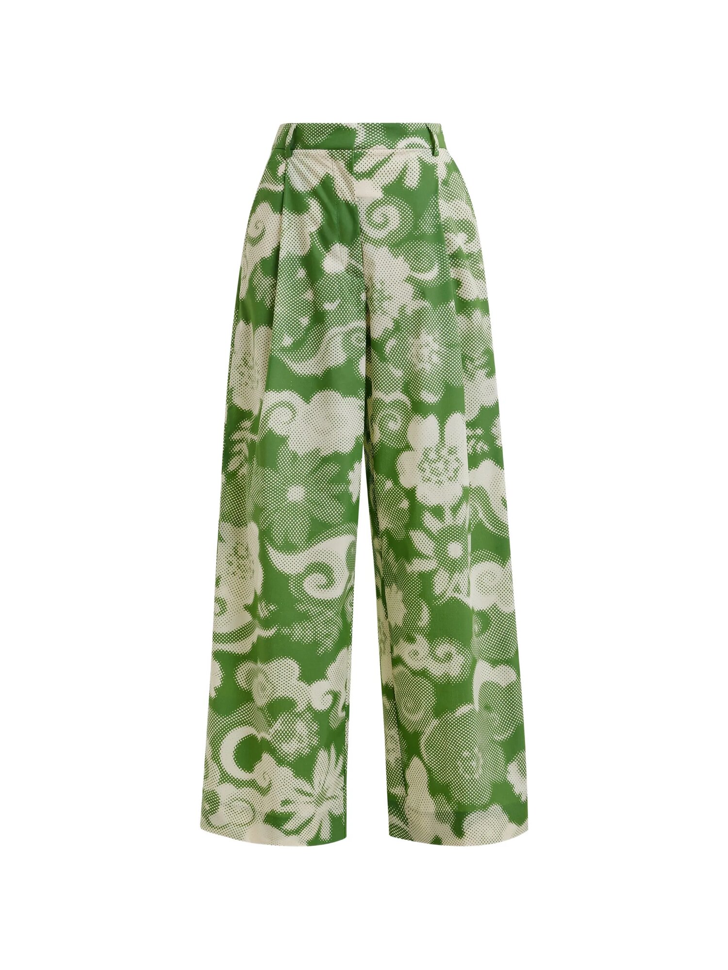 Брюки Pleated printed trousers