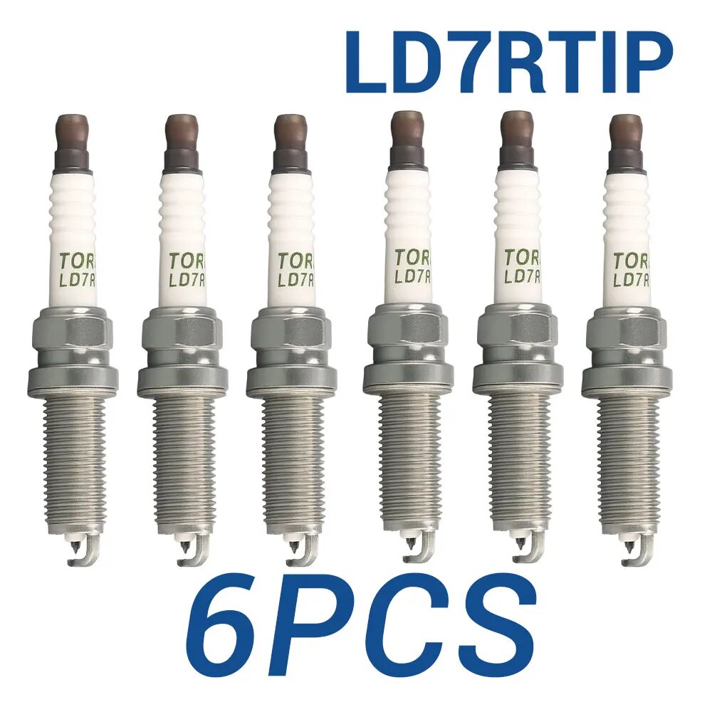 Свечи зажигания TORCH LD7RTIP, 6 шт, BYD King 05/Qin Plus