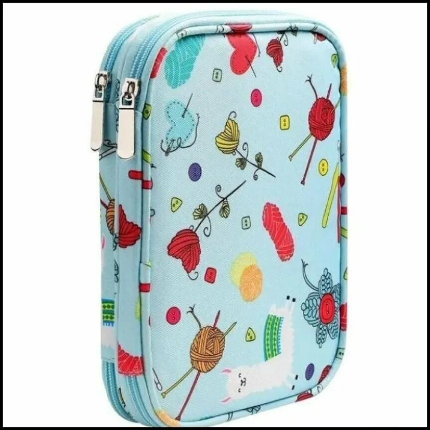 Чехол для круговых спиц, дорожная сумка-органайзер для хранения различных вязальных спиц