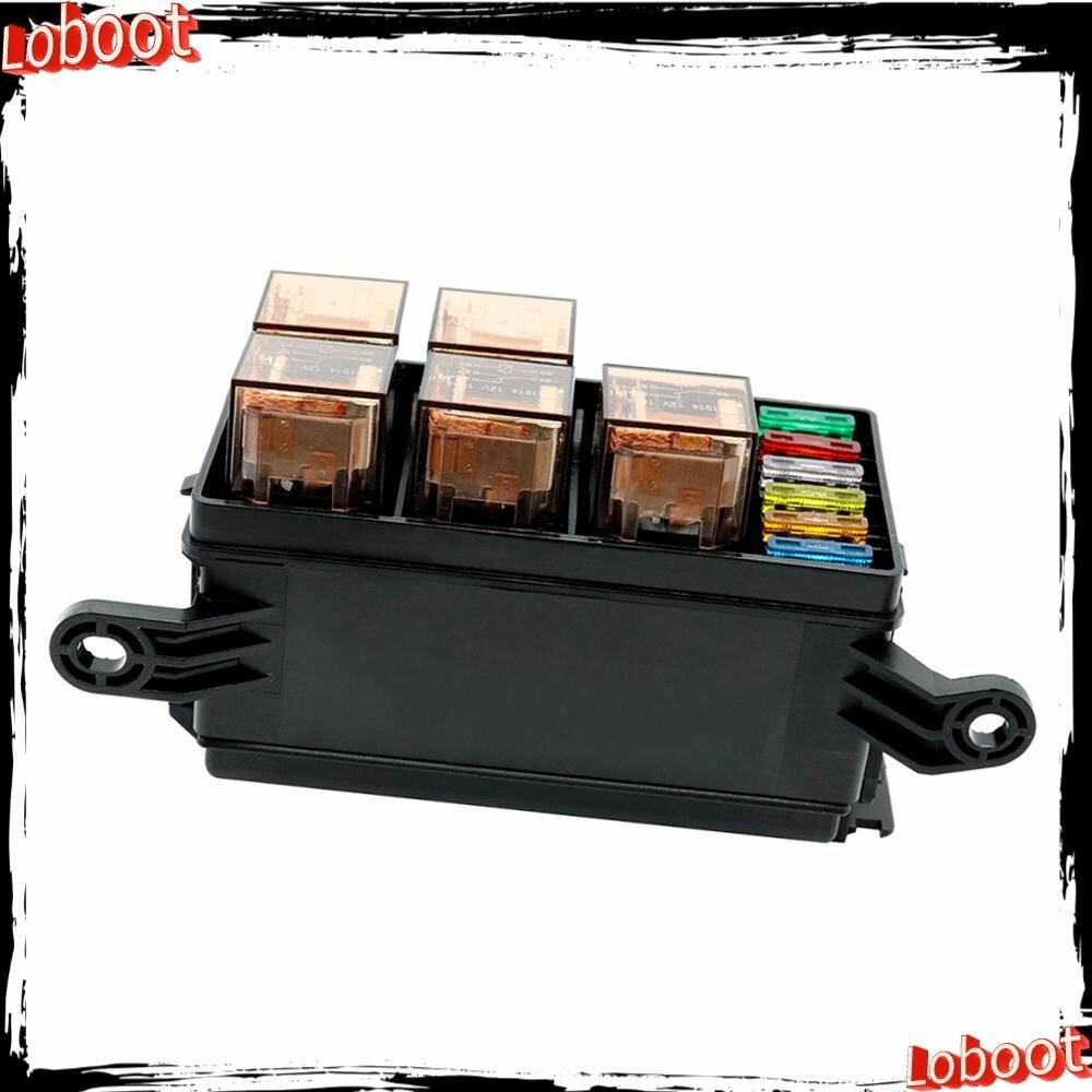 Реле-бокс на 12 слотов, надежный, с 6 реле и 6 стандартными предохранителями для автомобилей