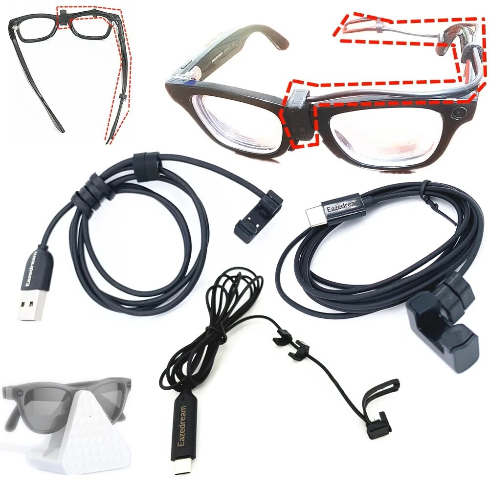 Зарядный кабель Eazedream для Ray-Ban Meta TYPE-C, Headliner Gen1