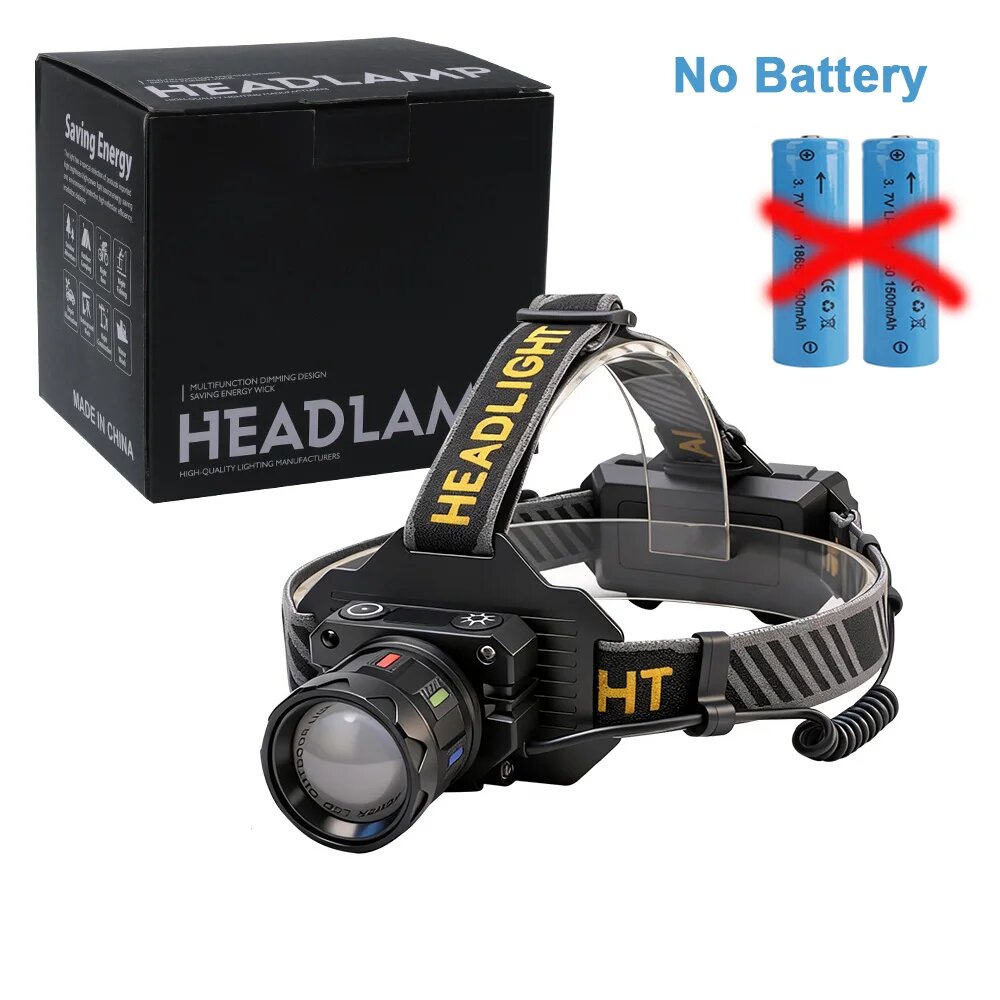 BORUiT Индукционный налобный фонарь 450LM no battery