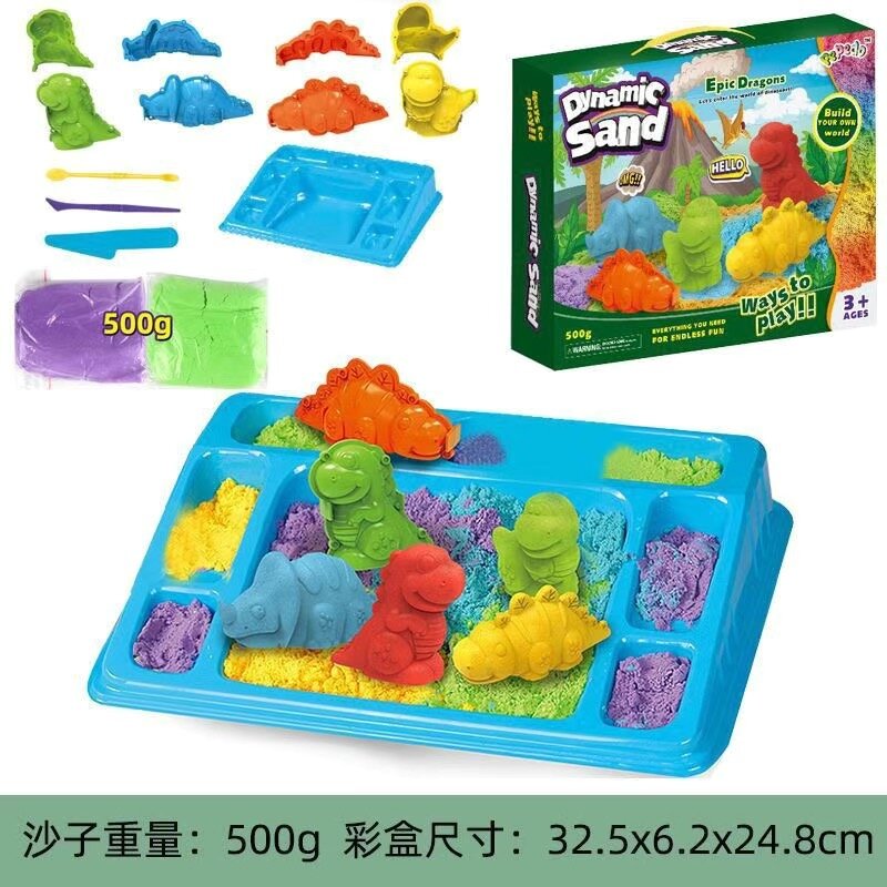 Кинетический Умный песок Genio Kids c надувной песочницей SSN108, 0.5кг