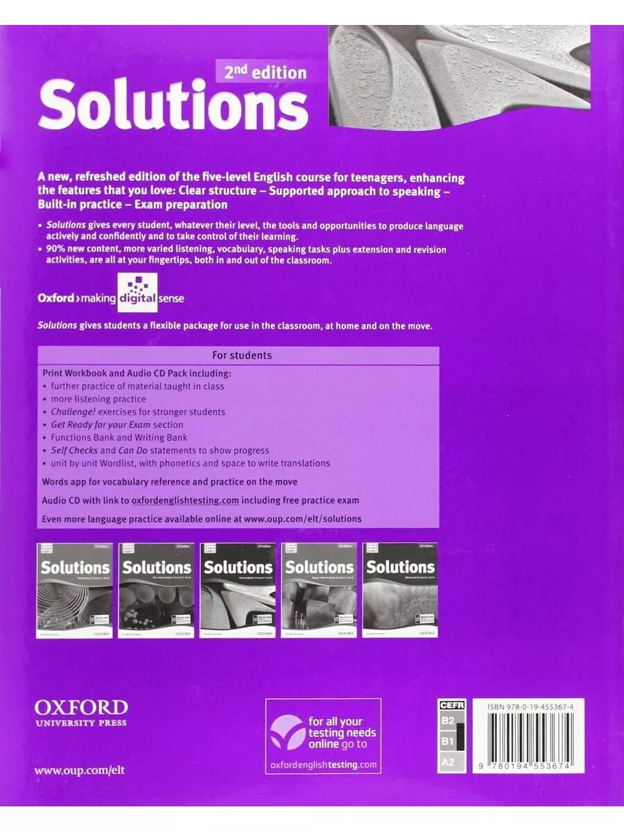 Solutions (2nd edition) Intermediate Workbook with Audio | Oxford University Press — фото 1
