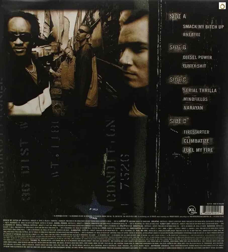 Виниловая пластинка The Prodigy - The Fat of the Land (2LP) - культовый альбом в жанре Techno из Великобритании — фото 1