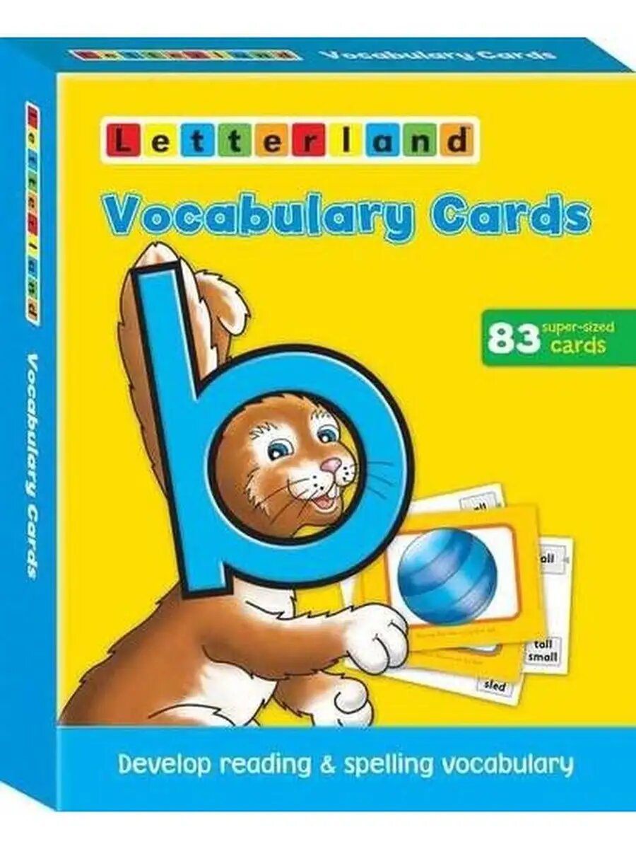 Letterland Vocabulary Cards слова карточки английский | Посмотрите на их обратную сторону.