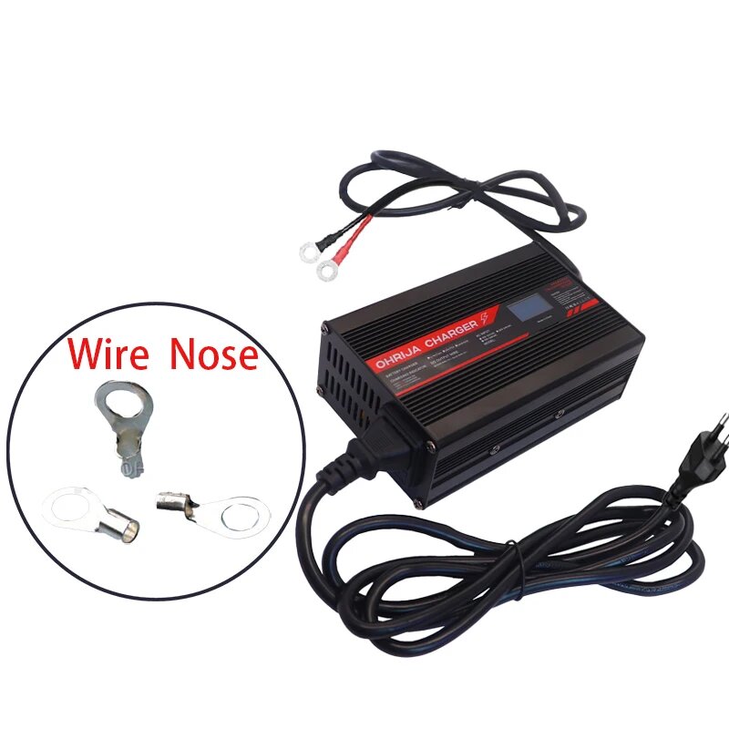 OHRIJA 58.4V 5A Smart Charger EU-220V, Wire Nose