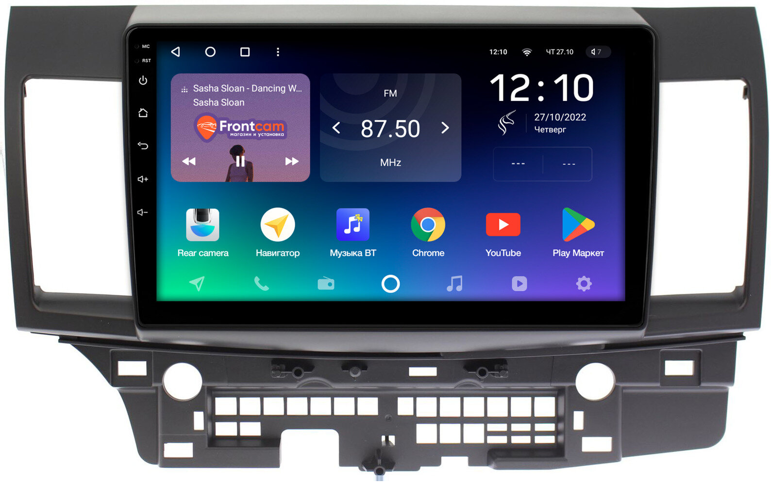 Штатная магнитола Mitsubishi Lancer 10 2007-2017 (авто без Rockford) Teyes SPRO PLUS 4/64 10" RM-1021 Android 10 (4G-SIM, DSP, IPS)