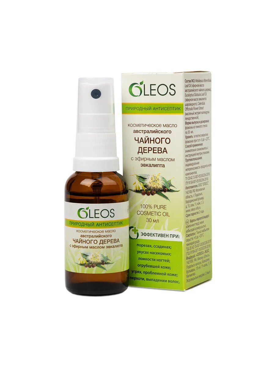 Oleos масло австралийского чайного дерева+эвкалипт природный