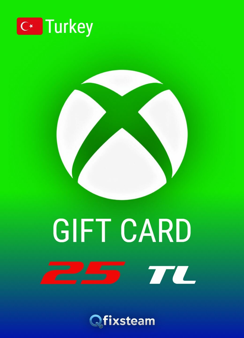 Подарочная карта XBOX GIFT Card Турция | 25 TL (25 турецких лир) | Цифровой ключ | Microsoft Store