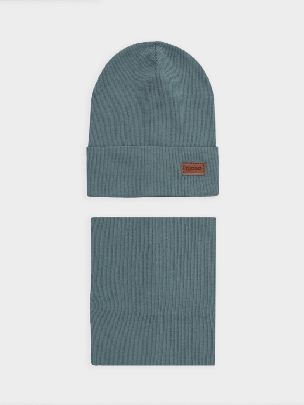 Комплект с головным убором хлопковый, шапка и снуд для мальчика для мальчиков