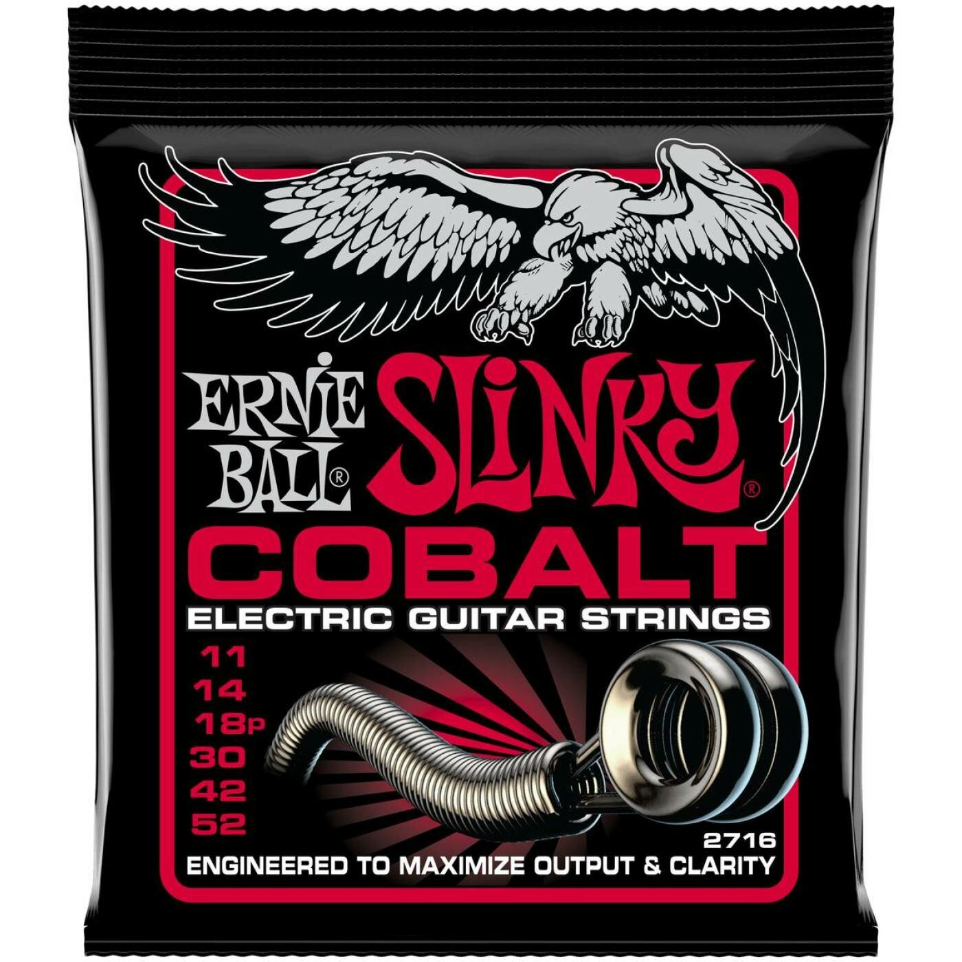 ERNIE BALL 2716 Cobalt Slinky Burly 11-52 - струны для электрогитары