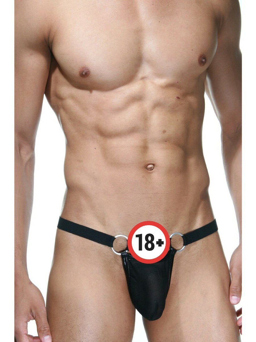 Мужские трусы стринги черные LaBlinque LB15293 полиамид/эластан L/XL (48-50)