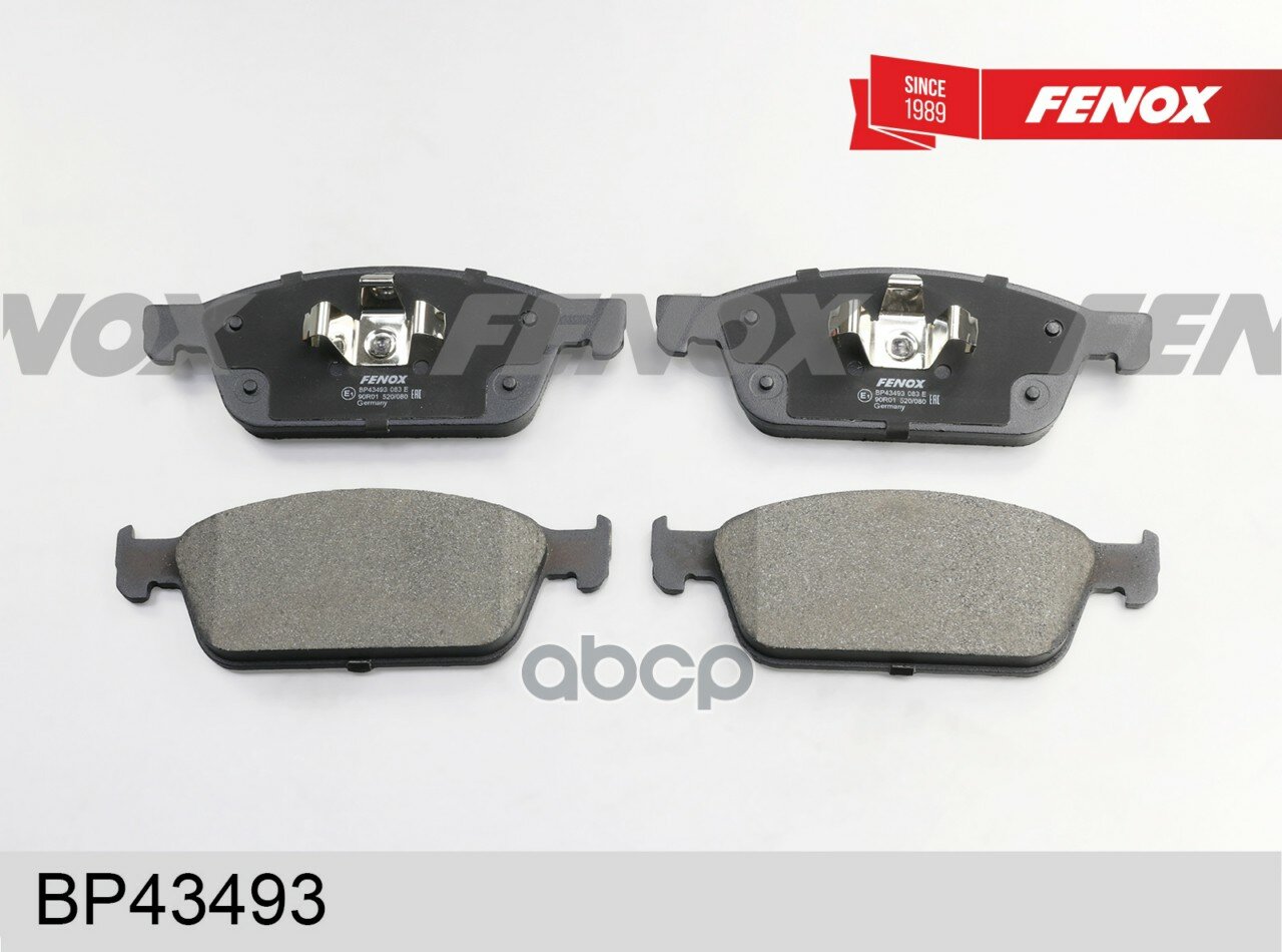 Колодки тормозные дисковые FENOX арт. BP43493