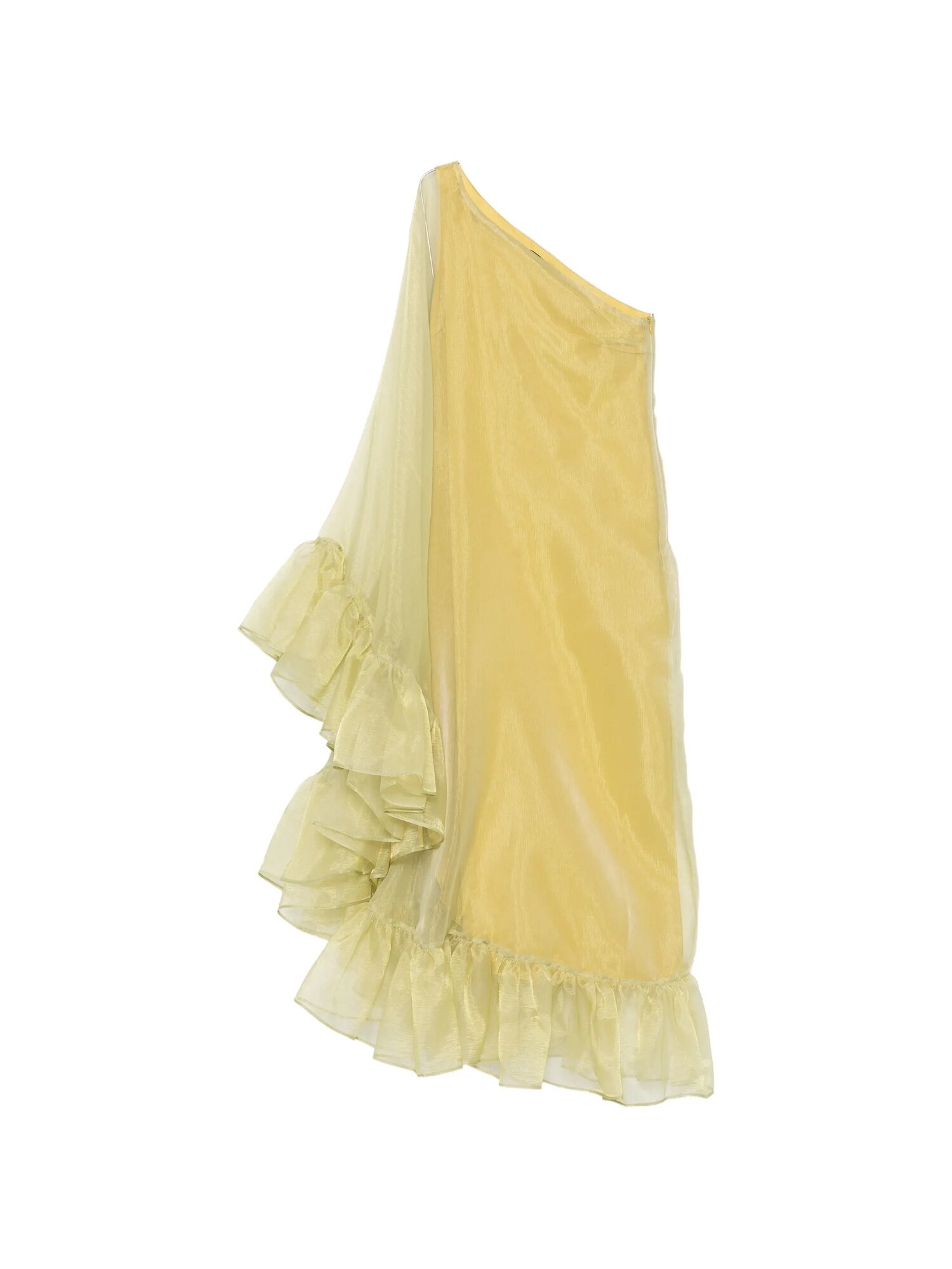 Платье One-shoulder ruffled dress