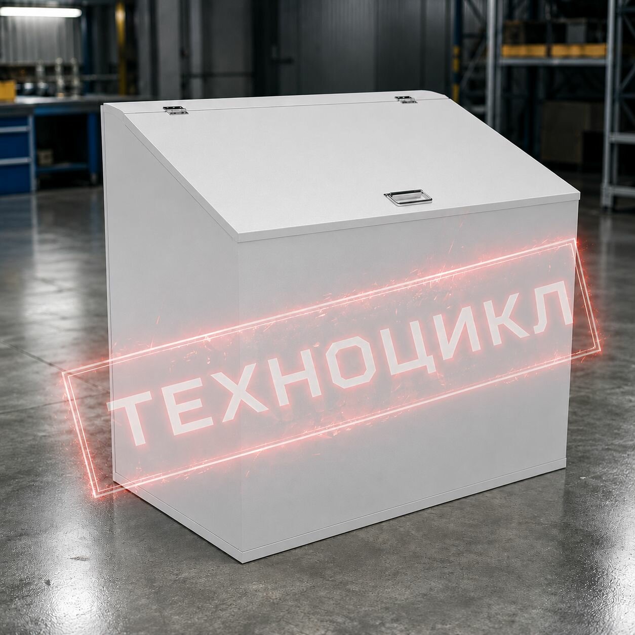 Ларь для белья ЛДБ-2 1000х500х650-800 мм, ларь-контейнер для белья, металл, техноцикл