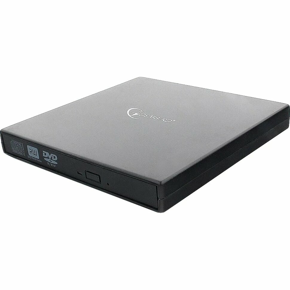 Привод DVD Gembird DVD-USB-02 пластик, черный USB 2.0, 1585439
