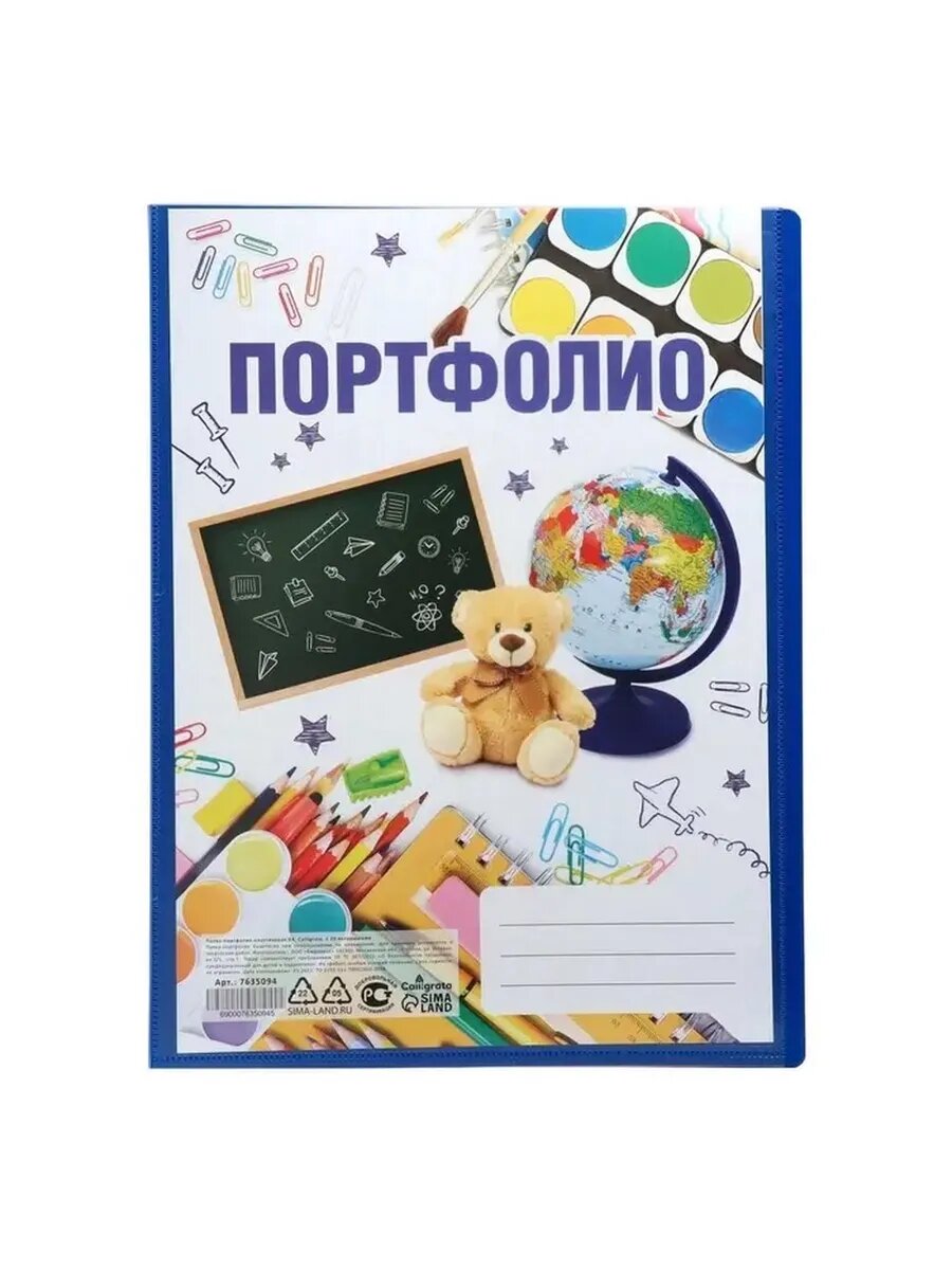 Универсальная пластиковая папка для школьных достижений