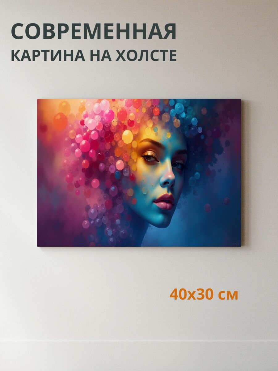 Картина на холсте Портрет 40x30 см