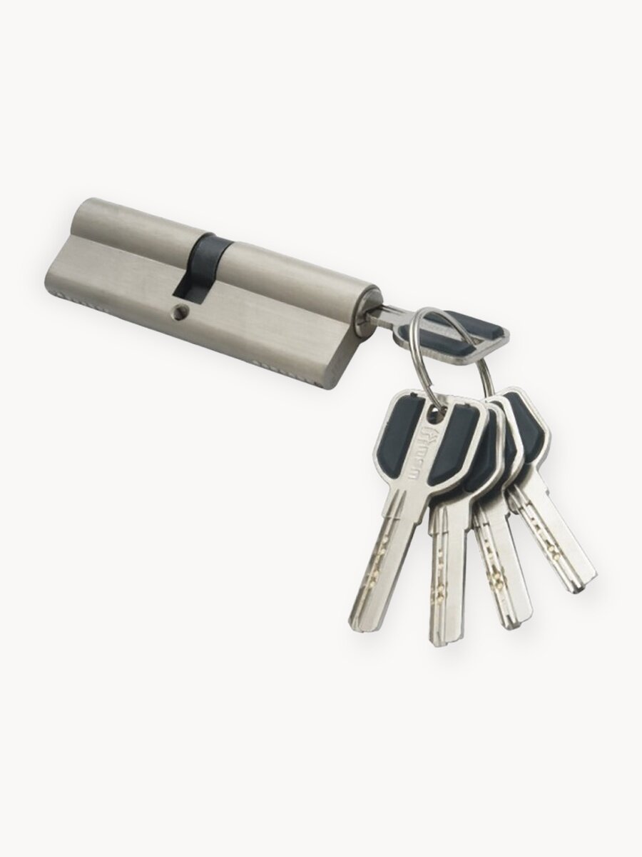 Цилиндрованный механизм MSMC110mm SN матовый никель (в комплекте 5 перфорированных ключей)