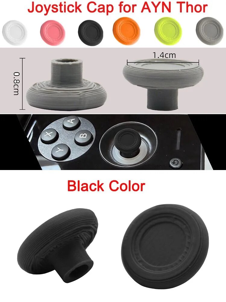 Concave Surface : 2шт PLA Крышка джойстика Запасные части для игровой консоли AYN Thor Аксессуары