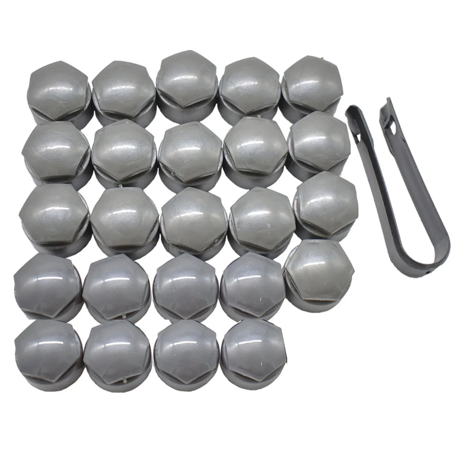 Колпачки на колесные гайки 24x25 мм Grey