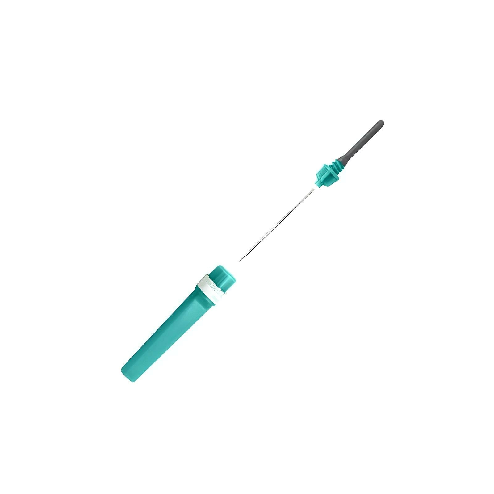 Игла двусторонняя для забора крови Kometaline 21G, с визуальной камерой, 100 штук
