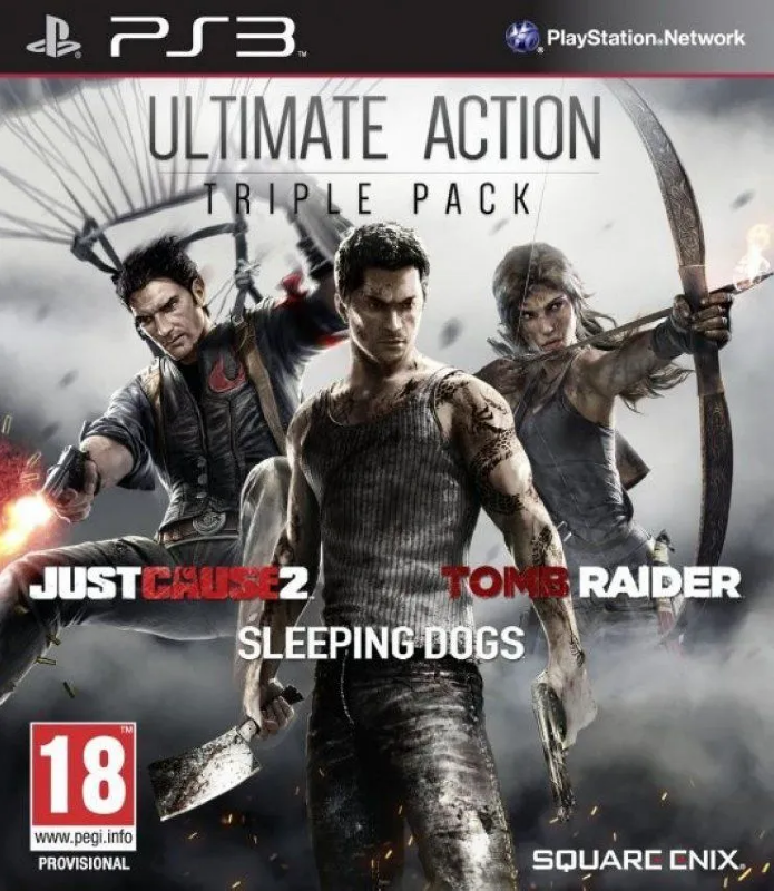 Игра Just Cause 2 + Sleeping Dogs + Tomb Raider Triple Pack для PS3