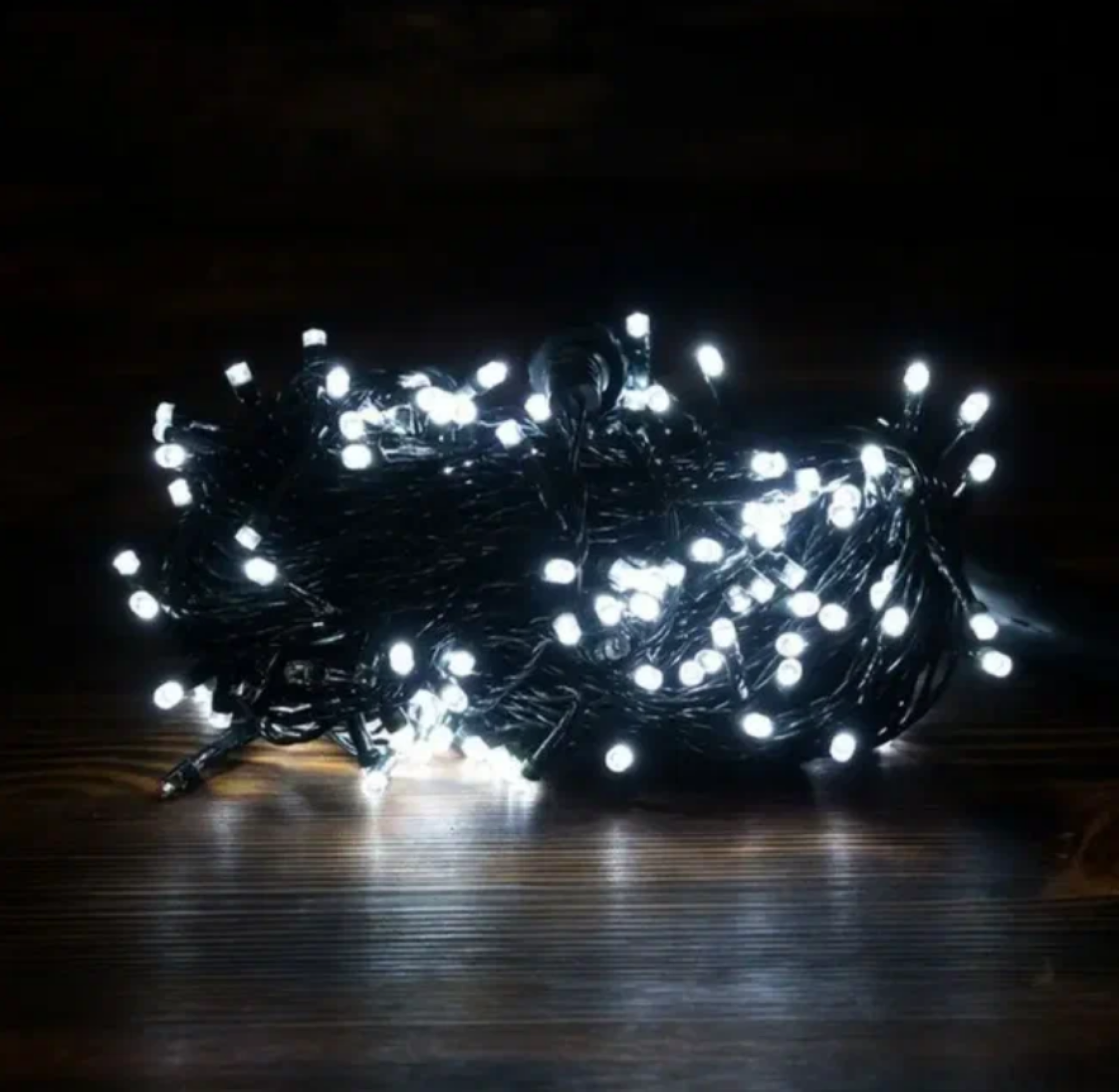 Новогодняя гирлянда уличная линейная, 500 LED, белая, на тёмном проводе, 50 метров, с возможностью наращивания